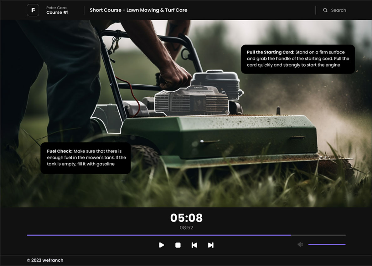 Wefranch Immersive Courses